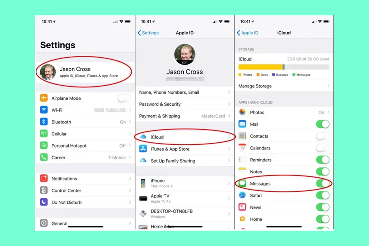 آموزش تنظیمات اس ام اس در آیفون (تک سیم و دو سیم کارت)